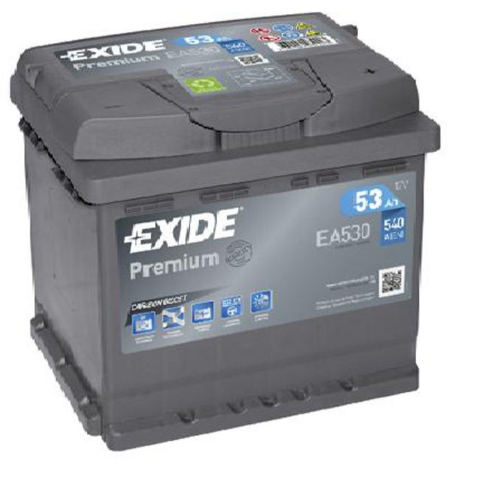 Akumulator Exide 12V 53Ah 540A Premium Carbon Boost desno+ | MD Auto