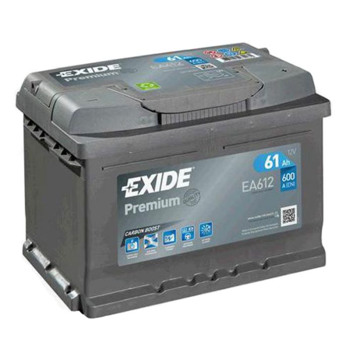 Akumulator Exide 12V 61Ah 600A Premium Carbon Boost desno+ | MD Auto
