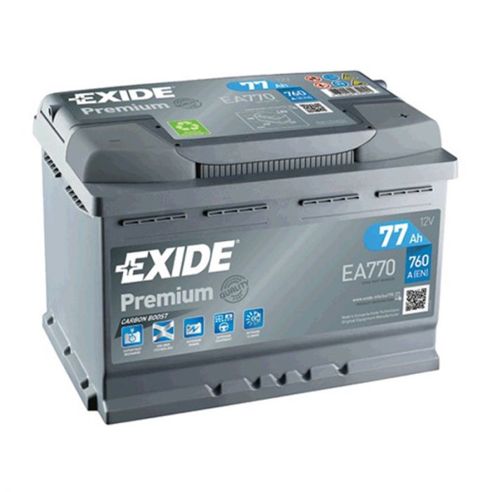 Akumulator Exide 12V 77Ah 760A Premium Carbon Boost desno+ | MD Auto